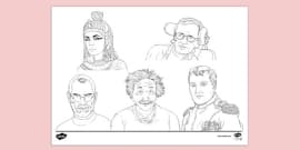 FREE! - Famous People Colouring Page | Colouring Sheets