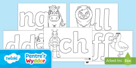 Poster Arddangos Pentre'r Wyddor (teacher made) - Twinkl