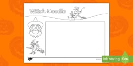 FREE! - How to Draw a Witch Activity (teacher made) - Twinkl