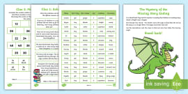 KS1 The Mystery of the Missing Sword Maths Mystery Game