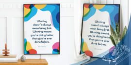 Winter Olympics Inspirational Quotes Posters Pack - Twinkl