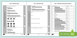 Multiplication and Division Assessment Year 2 | F - 2 Maths