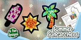 Summer Sun Sun Catcher | Summer Crafts