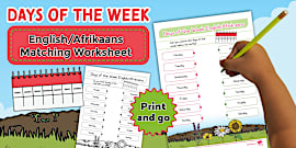 Days Of The Week In Afrikaans - Twinkl South Africa - Twinkl