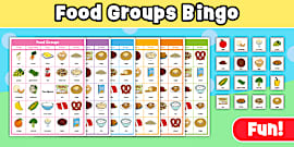 Food Groups Cut and Paste Sorting Activity