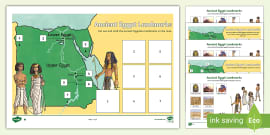 Ancient Egypt Mind Map and Activity Worksheets - Twinkl