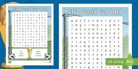 KS1 Women's World Cup Word Search