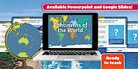 What is a Continent for Kids PowerPoint