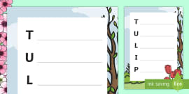 Acrostic Poem Scotland – CfE Early Level Template - Twinkl
