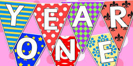 👉 Welcome to Year Three Bunting (Teacher-Made) - Twinkl