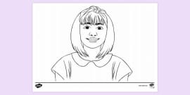 FREE! - Girl Shouting Colouring | Colouring Sheets