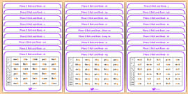 Phase 3 qu Phoneme Roll and Read Mat - phase 3, roll, read, mat