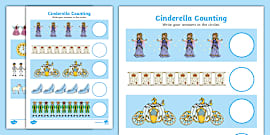Cinderella Themed Odd and Even Number Counting Worksheet / Worksheet