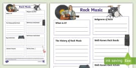 👉 Pop Music Fact File Template (teacher made) - Twinkl