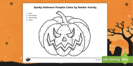 FREE! - Halloween Colour by Numbers | Twinkl Resources