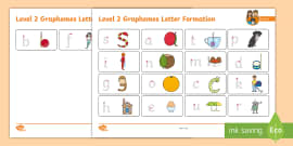 Level 2 Action Sound Mat (teacher made)