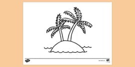 Treasure Island Map Colouring | Colouring Sheets