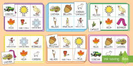 Rueda de vocabulario - Las estaciones del año