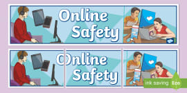 Computing and Online Safety Display Border - Twinkl