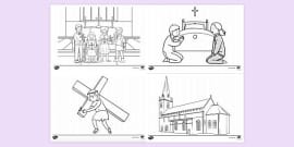 FREE! - Printable Christian Colouring Page for Kids - KS1 - Twinkl