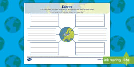 KS1 Europe Mind Map - Twinkl Geography (teacher made)