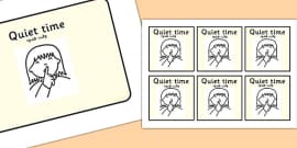 Quiet Time Visual Support Cards Polish Translation - Twinkl