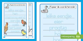 Die Lelike Eendjie Knipvaardighede Aktiwiteit (teacher made)