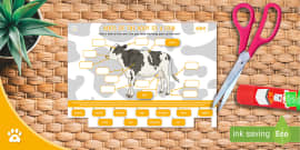 Parts of a Cow Differentiated Worksheets - F-2 Living Things