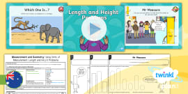 Year 1 Measurement Maths Warm-Up PowerPoint (teacher made)