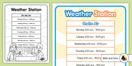 Weather Station Dramatic Play Pack (teacher made) - Twinkl
