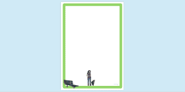 FREE! - Simple Blank Park Bin Page Border | Printable Page Borders
