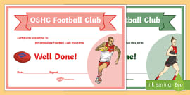 OSHC Science Club Certificate (teacher made) - Twinkl