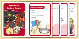 Chinese New Year Fortune Cookies Activity Instructions PowerPoint