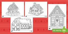 Christmas Words Coloring Sheet French (Teacher-Made)