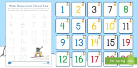 Winter Olympics Number Match-Up (Teacher-Made)