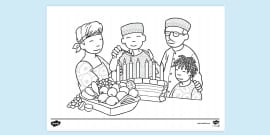 FREE! - Wudu Step 7 Colouring | Colouring Sheets - Twinkl