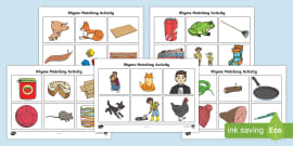 FREE! - Easy Rhyming Words KS1 Worksheet | One-Syllable Words