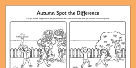 A Sense of Autumn Odd One Out Worksheet / Worksheet - seasons, weather