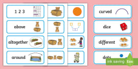 👉 EYFS Maths Vocabulary Cards White Rose Maths Building 9 & 10