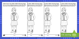 Robert Burns Tartan Kilt Colouring Pages (teacher made)