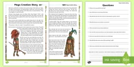 Mayan Civilization Timeline Ordering Activity (teacher made)