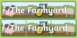 Farmyard Writing Frame (Hecho por educadores) - Twinkl