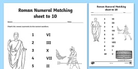 Roman Numerals Activity for Grade 3 - 5 | Twinkl - Twinkl
