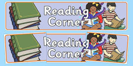 Reading Corner Display Banner - reading, display, banner