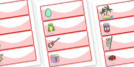 👉 Editable Drawer - Peg - Name Labels (Colours) - Twinkl