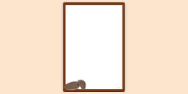 FREE! - Melted Chocolate Page Border | Page Borders | Twinkl
