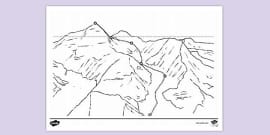 FREE! - Mount Everest Colouring Sheet | Printable Colouring Pages