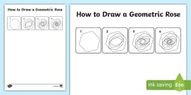FREE! - Rose Drawing Outline | How to Draw a Rose Step by Step Easy