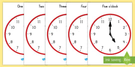 Alarm Clock Display Posters - Blank Clock Templates - Twinkl