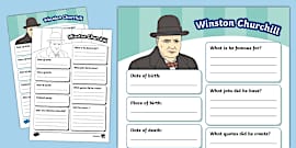 Winston Churchill Fact File - KS2 - Twinkl